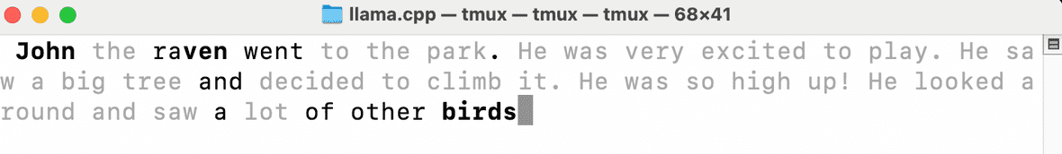 Porting and hacking Llama2.c for fun and profit